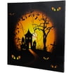 Northlight LED Jack-O-Lantern Halloween Canvas Wall Art Decor 15.75 x ...