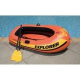 Intex Inflatable 2 Person Raft w/ Intex 1-Person Inflatable Tube (2 ...