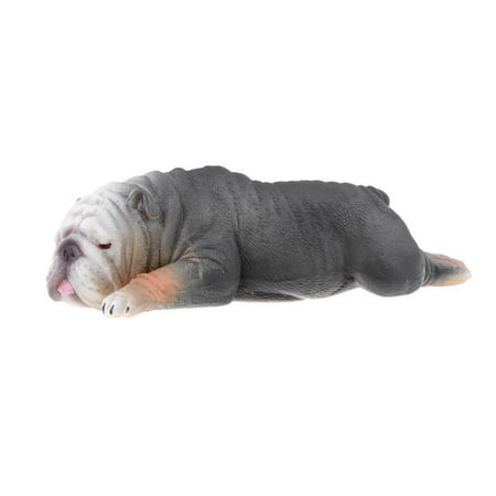 UPC 086801108503 - Simulation Animal Model Figure Decor Sleepy Pitbull ...