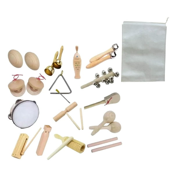 Juego de 15 instrumentos musicales para niños, instrumentos de ...
