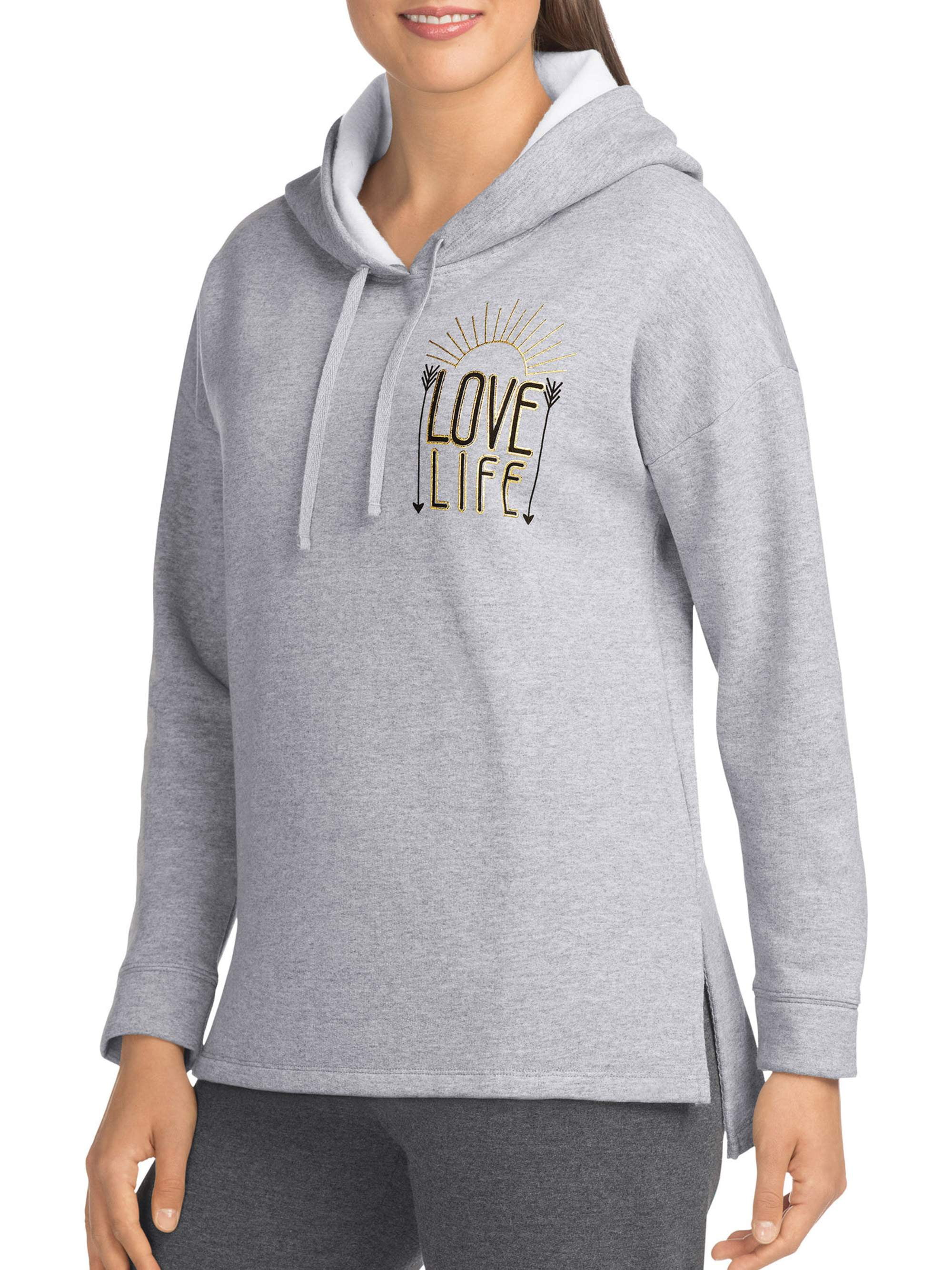 Hanes Womens Graphic Pullover Hoodie