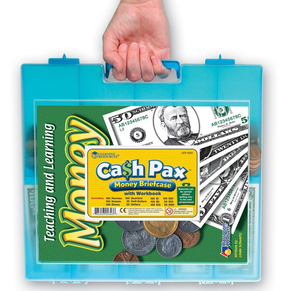 Learning Resources Cash Pax Money Briefcase, 950 Pieces - Walmart.com