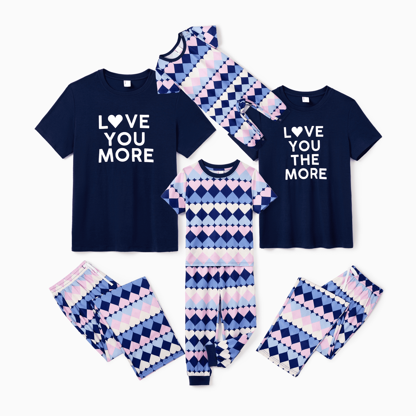 Click here for Patpat Valentines Day Family Pajamas Short-Sleeve... prices
