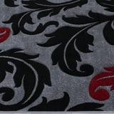 Allstar Grey Modern Geometric flowers design Area Rug (3' 9" x 5' 1 ...