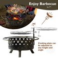 30 in. Outdoor Wood Burning Fire Pit with Cooking Grill - Walmart.com