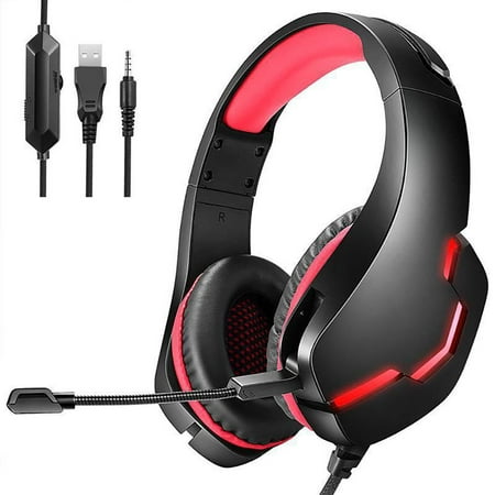 Onever Head-Mounted Gaming Headset Gaming Wire-Controlled Headset with ...