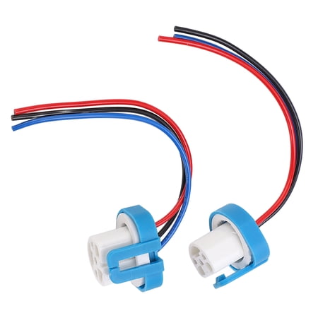 Gupbes 2PCS 9007‑2 Headlight Ceramic Female Base Socket Bulb Holder ...