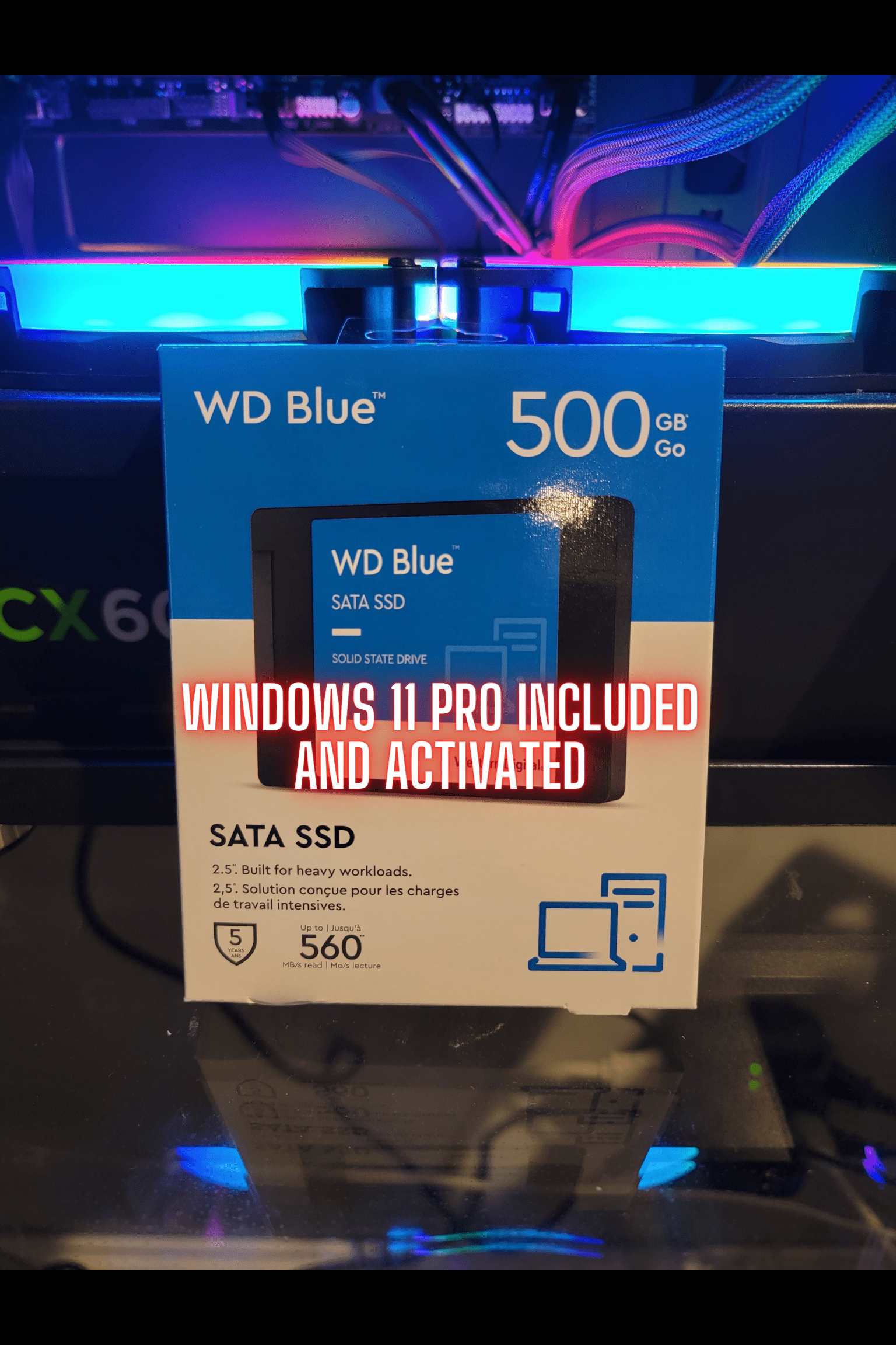 (Windows 11 Pro Installed and Activated) 500GB Western Digital Blue ...