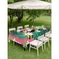 52x70 Inch Outdoor Tablecloth with Umbrella Hole Zipper Rectangle ...
