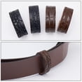 4 Sets 2 Colors Cowhide Belt Loop Keepers with Iron Findings for Men's ...