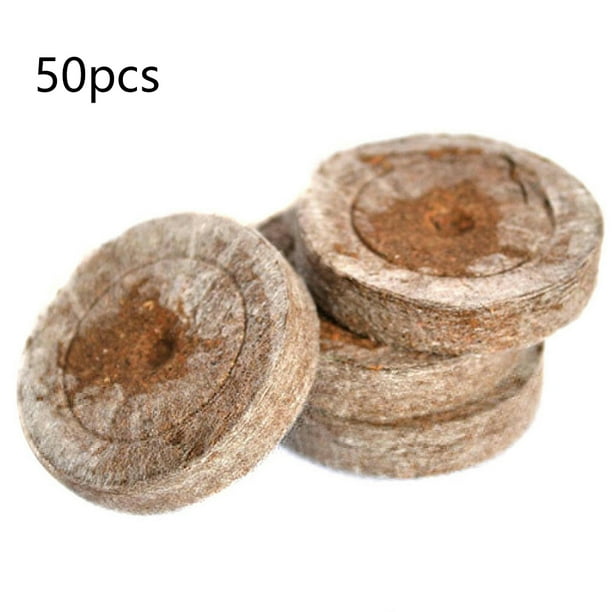 Seed Starter Soil Plugs Plant Fiber Nursery Blocks Peat Soil Pellets ...