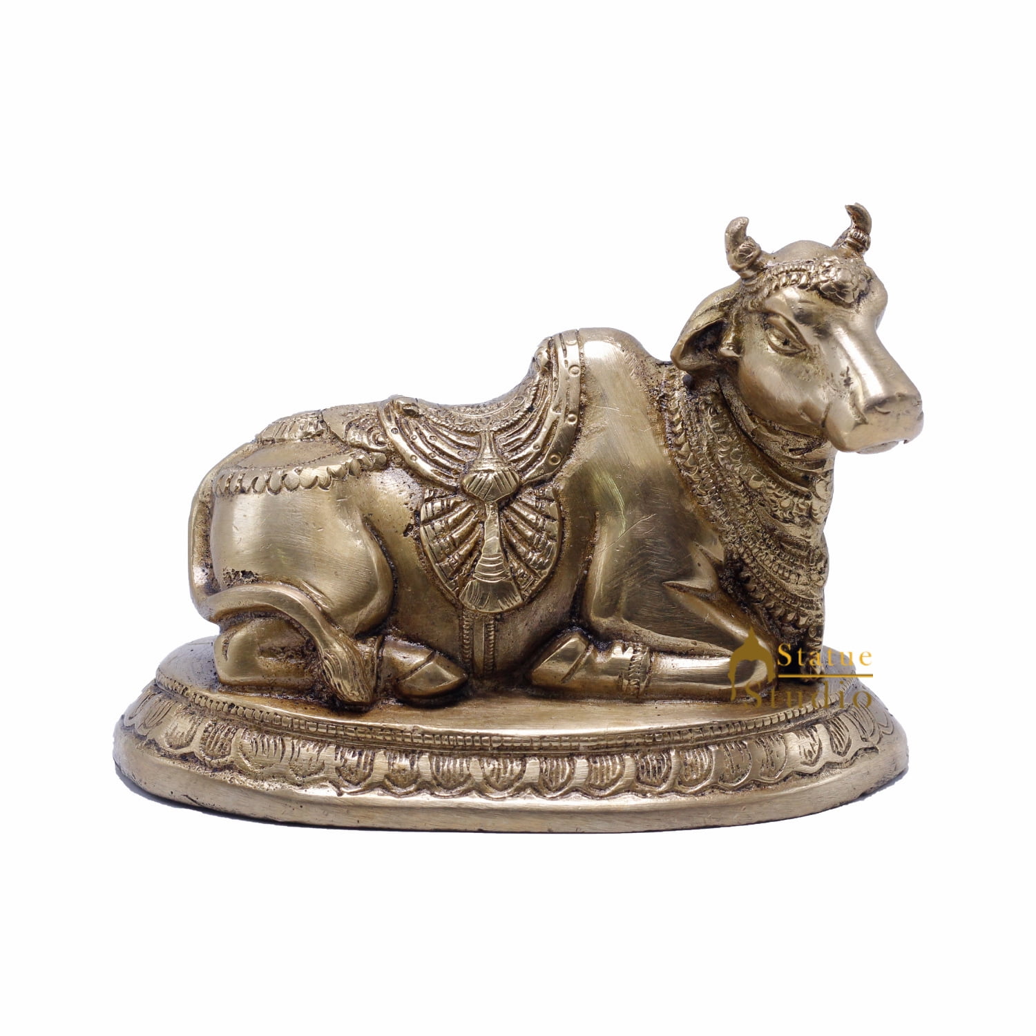 StatueStudio Brass Shiva Vahan Nandi Statue For Pooja Home Décor Temple ...