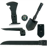 Multi Purpose Camp Tool w/Shovel, Saw, Pick, Hatchet, Hammer & Compass ...