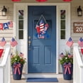 4th Of July Wooden Door Hanger Patriotic USA Front Door Sign ...