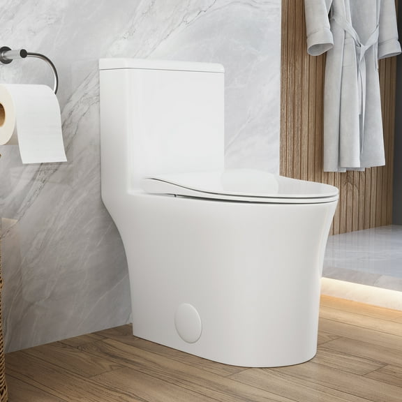 SUPERFLO 21 Inch Extra Tall Toilet, Comfort Seat, Single Flush, Ideal ...