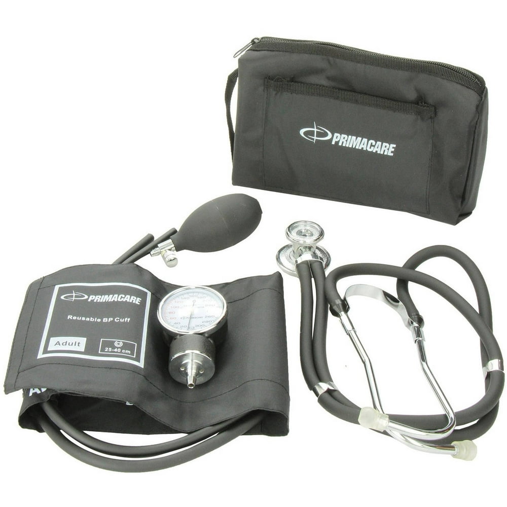 Primacare DS-9181-BK Professional Blood Pressure Kit, Black - Walmart ...