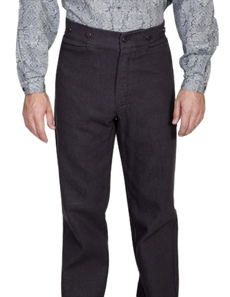 Scully Western Pants Mens Old West Button Fly Pockets Cotton 599602 ...