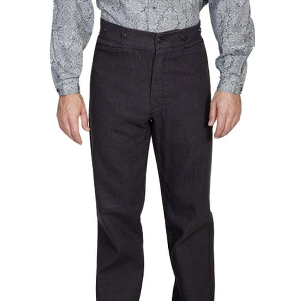 Scully Leather - Scully Western Pants Mens Old West Button Fly Pockets ...