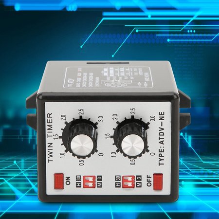 Twin Timer Relay, 250VAC5A Resistive Load Time Switch Relay, Return ...