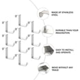10PCS Z Shaped Door Hooks Hanging Hooks for Kitchen Bathroom Bedroom ...