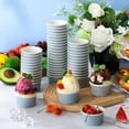 60 pieces of 5-ounce dessert cups, disposable ice cream cups, paper ...