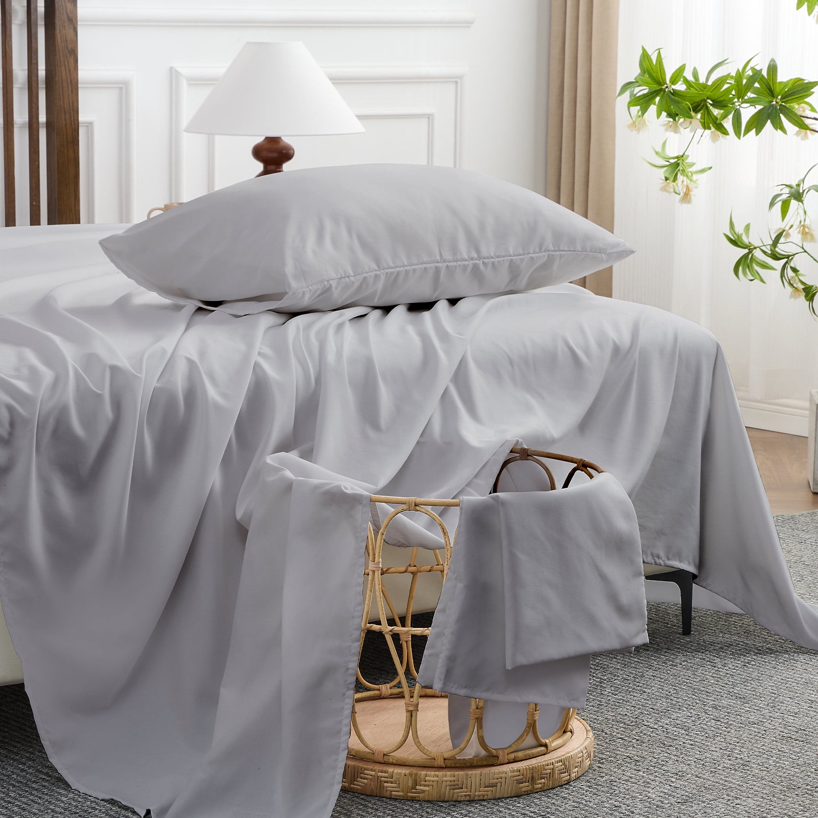 Click here for Hitime 5 Pieces Microfiber Split King Sheet Set  D... prices