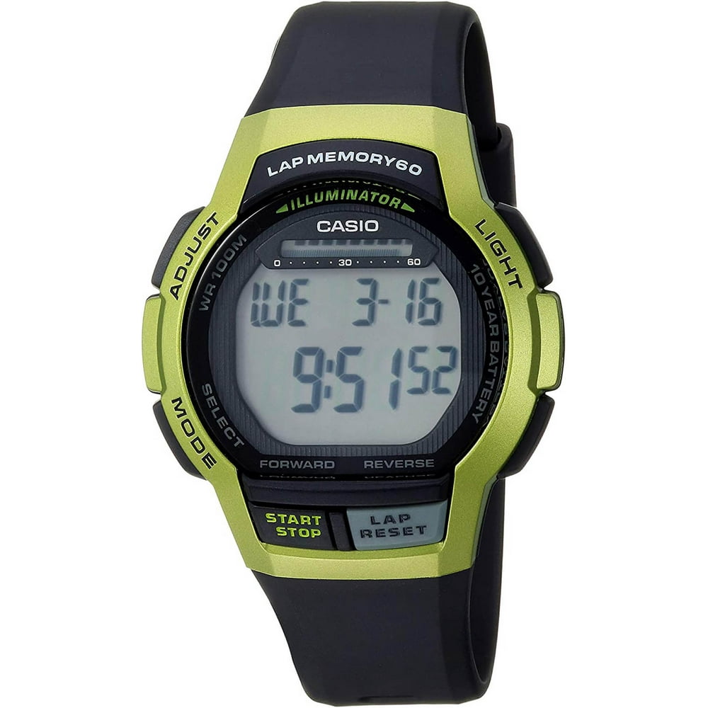 Casio - Casio Men's Classic Digital Quartz 100m Black Resin Watch ...