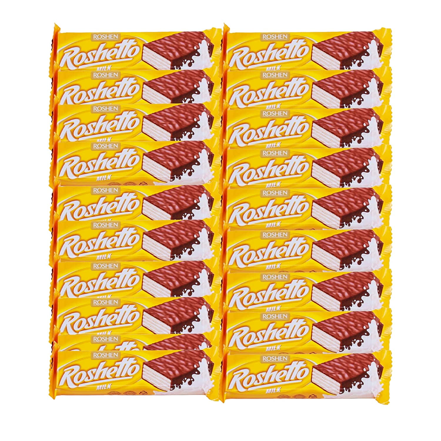 Roshen Crispy Flavorful Roshetto Wafer Milk Chocolate Glazed with Milk ...