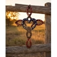 America 250th Rustic Horseshoe Cross Decor Patriotic Heart And Cross ...