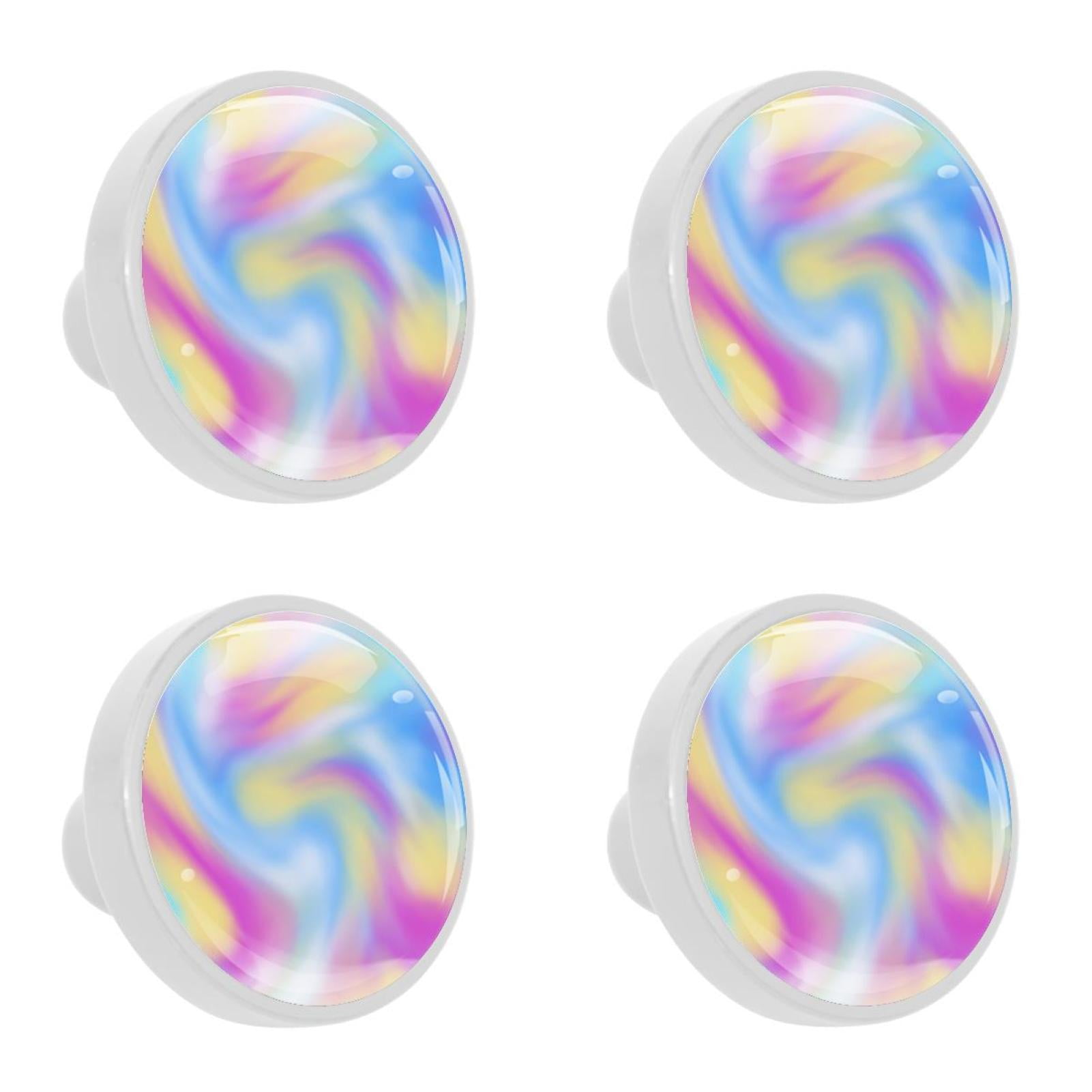 4 Pcs Abstract Texture Knobs for Kitchen Cabinet Cupboard Dresser ...