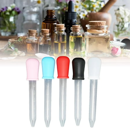 DIY Liquid Dropper, Liquid Transfer Dropper 5pcs Silicone Transparent ...