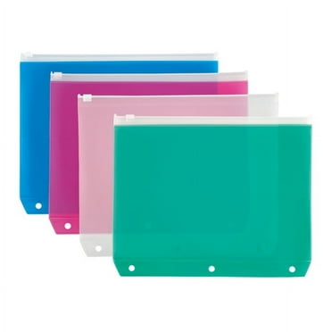 C-Line Binder Pockets, Assorted Colors, 1 Count - Walmart.com