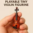 Playable Tiny Violin Figurine, The Worlds Smallest Miniature Musical ...
