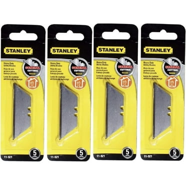 STANLEY Heavy Duty Utility Knife Blades, Standard Fit, 5 Pack - Walmart.com