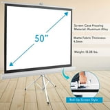 Pyle Portable Projector Screen Tripod - Mobile Projection for Outdoor ...