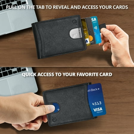 Access Denied - Leather Slim Wallets For Men - RFID Mens Wallet With ...
