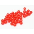 200pcs/Lot UV Red Fishing Beads Plastic Round Hard Floating Bobber Bulk ...