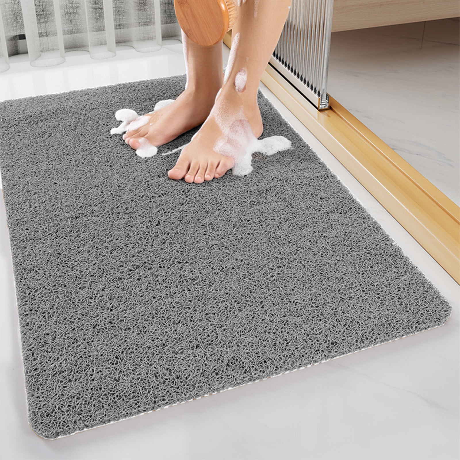WKWeiS Bath Rug Thick Soft Absorbent Rubber Backing Dry Microfiber Mats ...