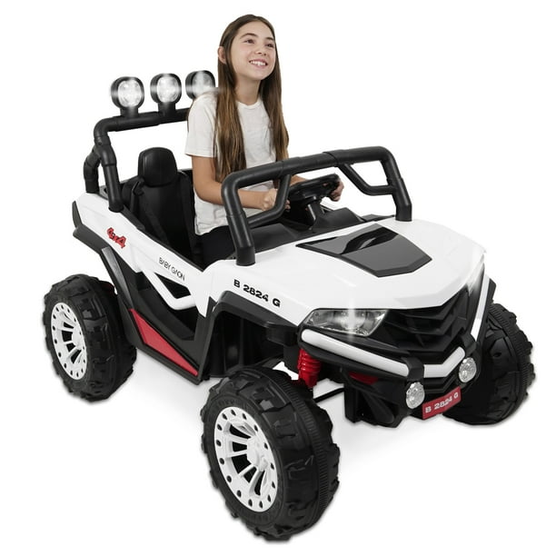 Buggy Electrico Montable para Niños Color Blanco con Control Remoto y ...
