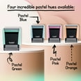 Trodat Printy 4912 DIY Stamp Kit, Self-Inking, Pastel Green, 4 Line ...