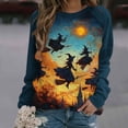 asdoklhq Witch Halloween Vintage Graphic Tee Party Shirts ...