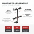 Yakima HangOver 6 Vertical Steel Mountain Bike Hitch Rack, 6 Bikes ...