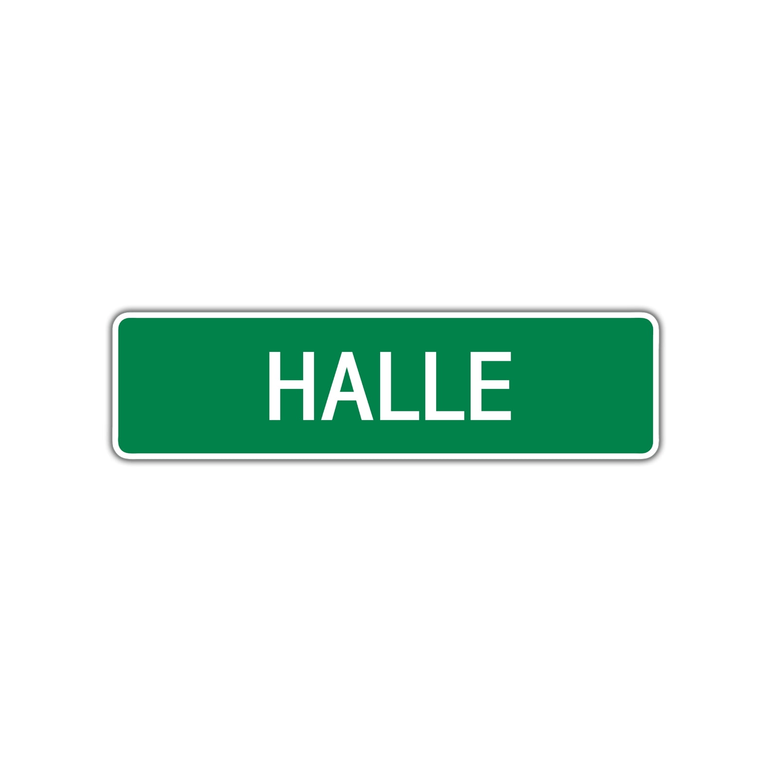 Halle Girls Children Name Letter Printed Label Indoor Outdoor Wall ...