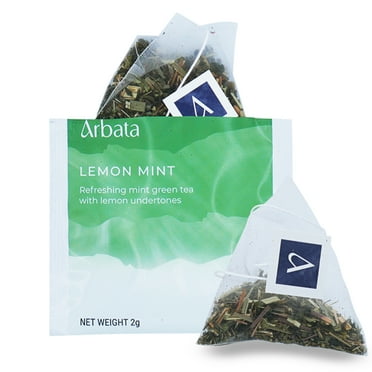 Arbata Imperial Mint Tea, 24 Pyramid Tea Bags Decaf Herbal Tea ...