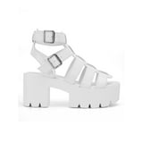 READYSALTED Women's Cleated Chunky Platform Sandals in Open Toe Ankle ...