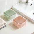 2-Pack Small Travel Soap Case with Removable Drain Tray - PP Plastic ...