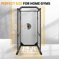 1.8mm Thick Steel Squat Rack with 1200lbs Capacity - Power Cage with 14 ...