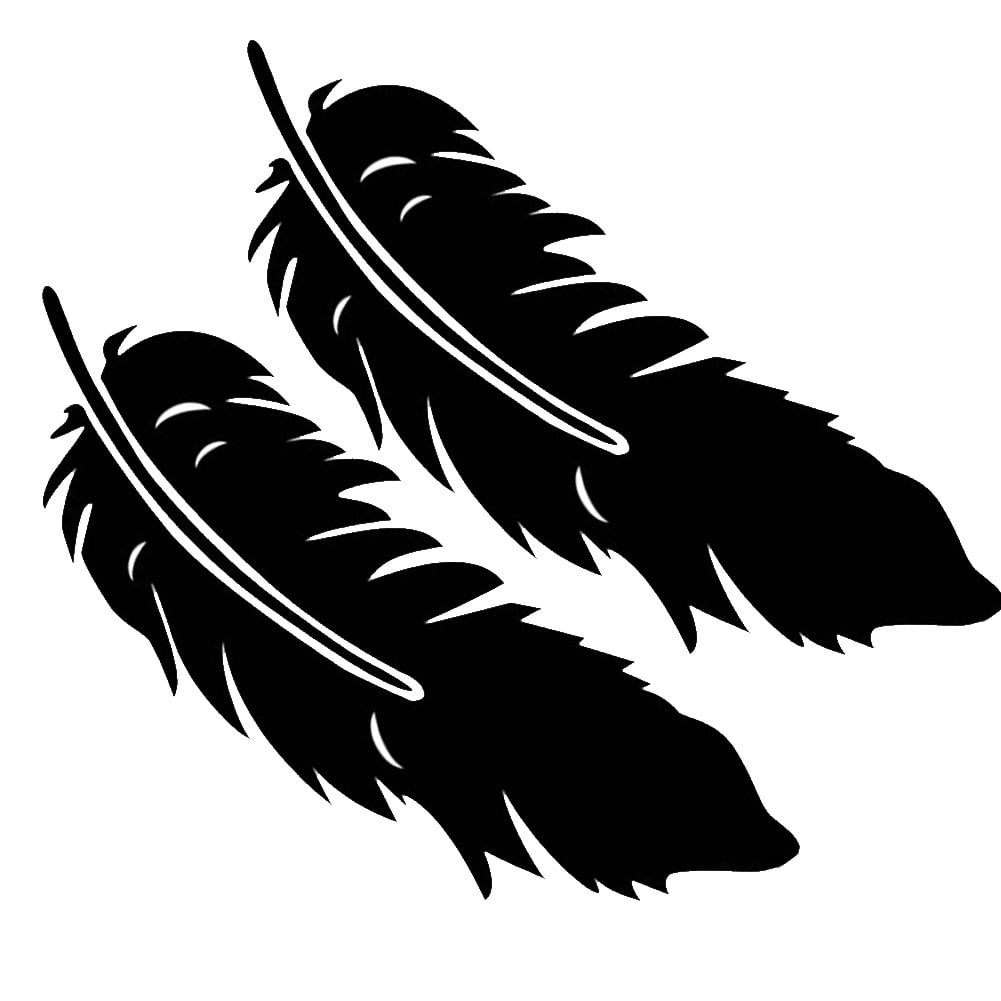 Flying Feather Car Sticker Car Decal Styling Sticker Reflective Vinyl ...