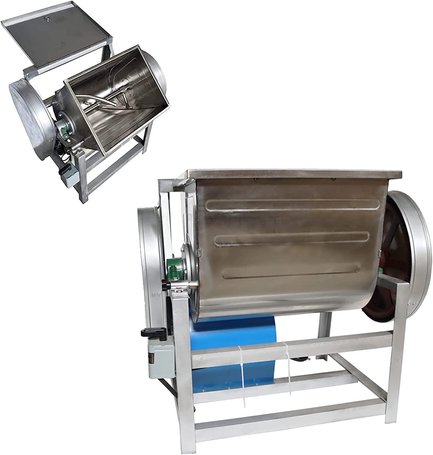 INTSUPERMAI Electric Dough Mixer 50QT/25KG Flour Kneading Machine ...