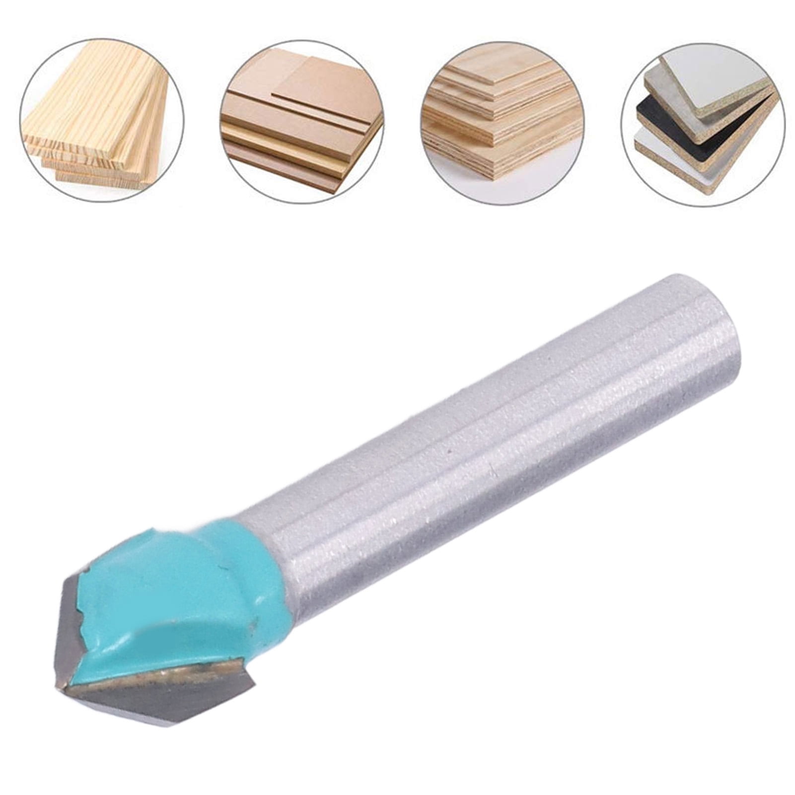 V Bit, 90 Degree V Shaped Router Bits For CNC Engraving For Woodworking ...